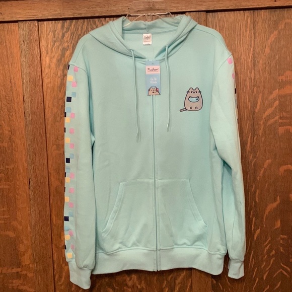 Pusheen | Tops | Pusheen Gamer Zip Up Hoodie M Medium Nwt | Poshmark